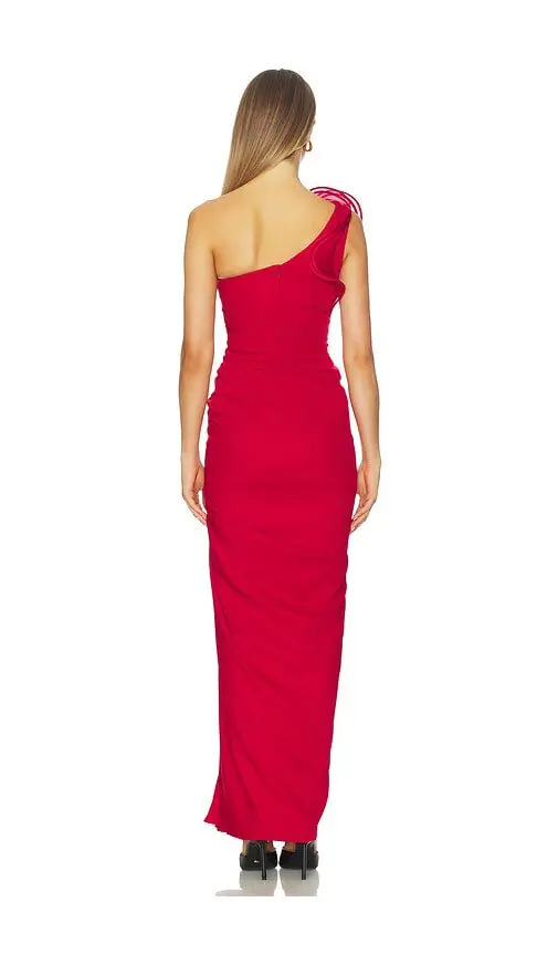 GAURAV GUPTA Draped Ruffle Gown