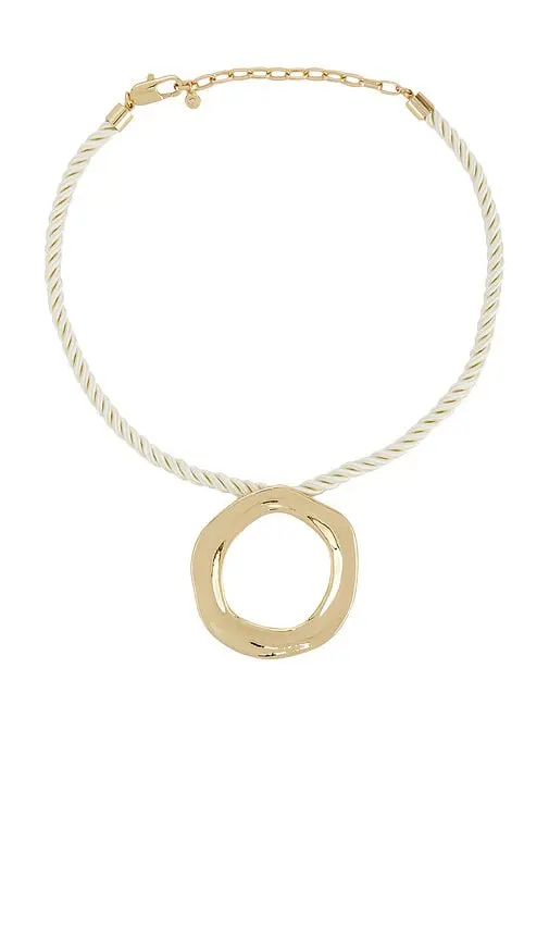 Ettika Open Circle Pendant Necklace - Gold