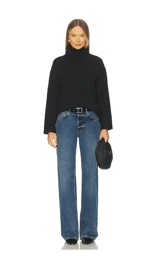 ALL THE WAYS Riley Turtleneck Sweater - Black