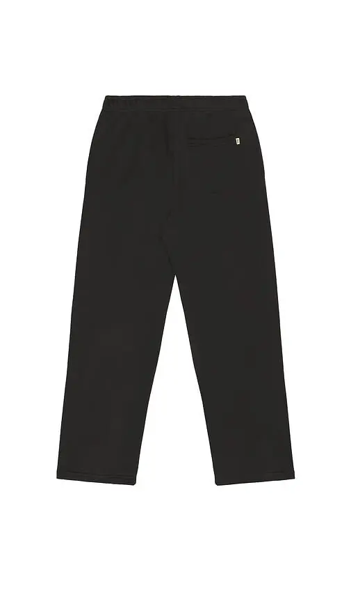 DUVIN DESIGN Beach Club Wide Leg Sweatpants In Charcoal