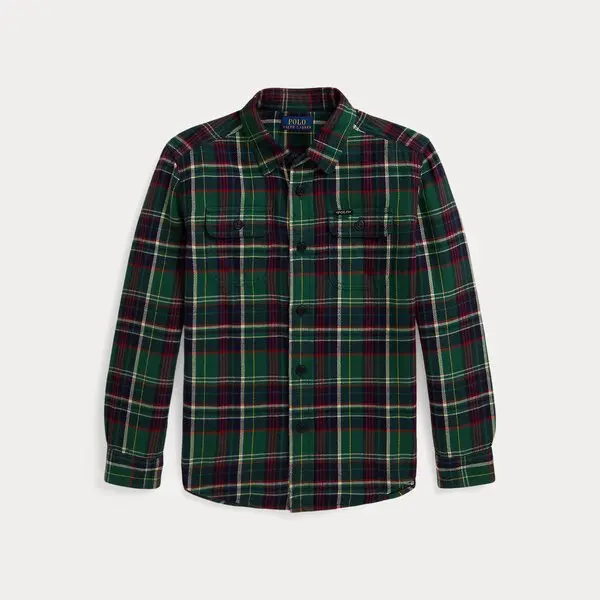 Ralph Lauren Plaid Brushed Cotton Flannel Workshirt
