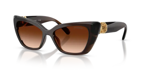 SWAROVSKI Cat Eye Sunglasses - Transparent Brun