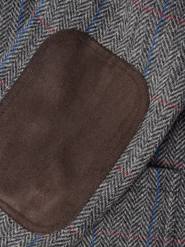 Thom Browne Checked Herringbone Wool Jacket