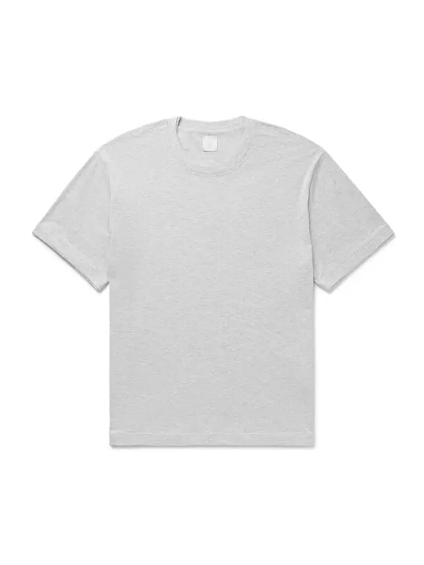 Eleventy Cotton And Modal-blend Jersey T-shirt - Gray