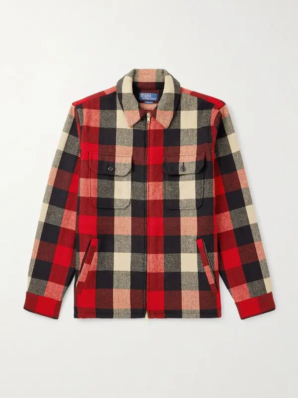 Polo Ralph Lauren Checked Wool-blend Overshirt