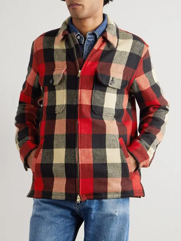 Polo Ralph Lauren Checked Wool-blend Overshirt