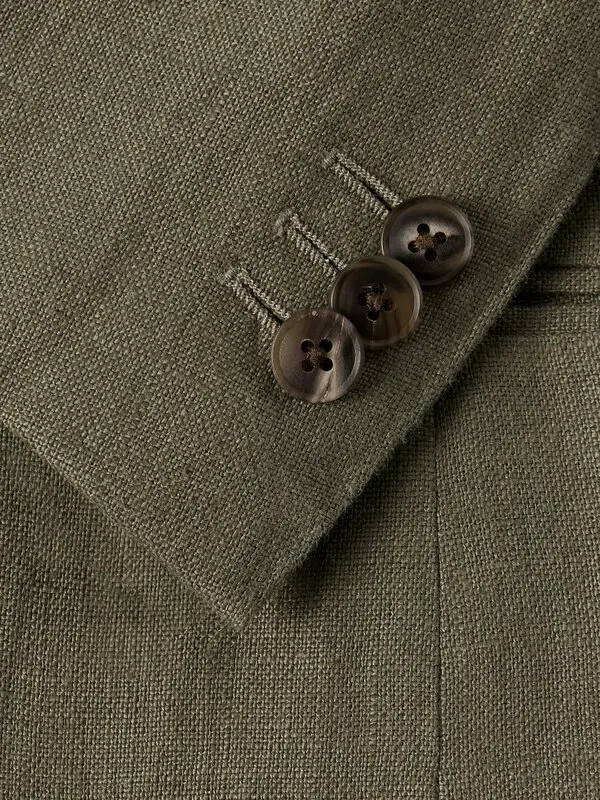SAMAN AMEL Unstructured Linen Suit Jacket