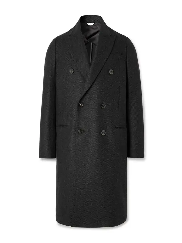 Boglioli Double-breasted Wool-blend Coat
