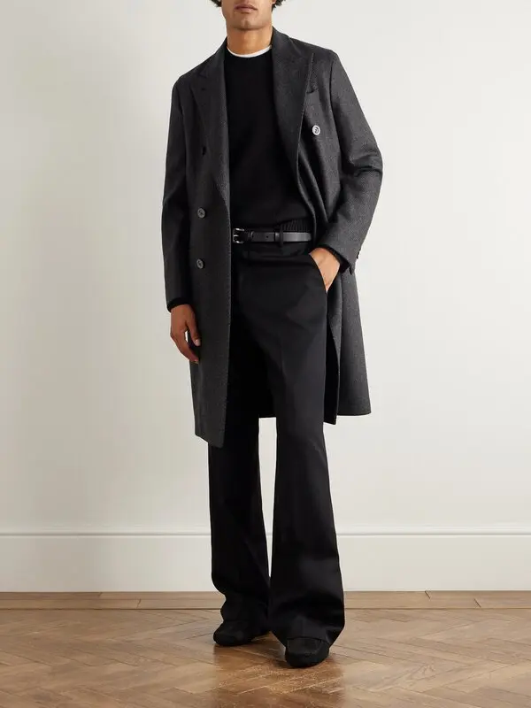Boglioli Double-breasted Wool-blend Coat