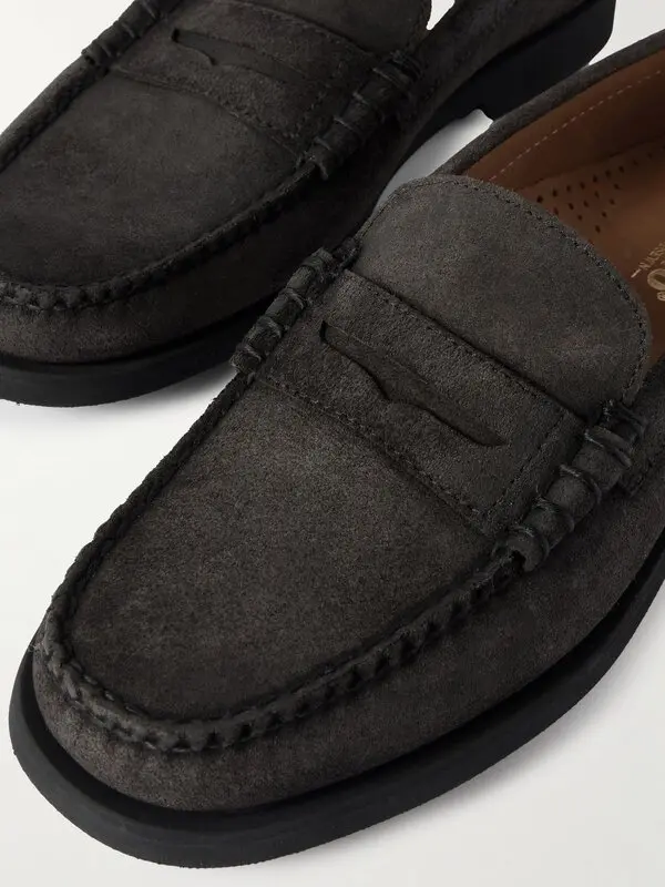 SEBAGO Dan Suede Penny Loafers - Brown