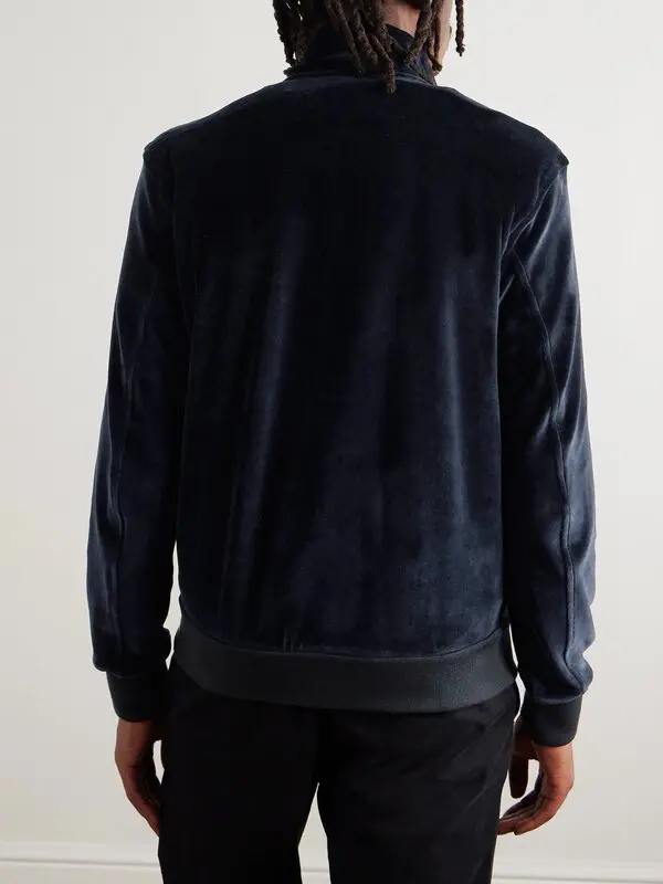 Orlebar Brown Cassian Cotton-blend Velour Track Jacket