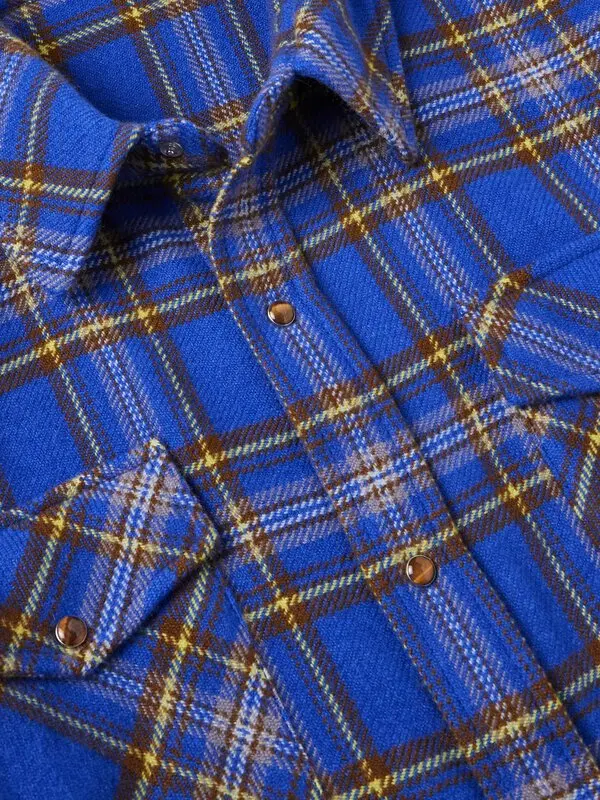 GOD'S TRUE CASHMERE Checked Cashmere Shirt