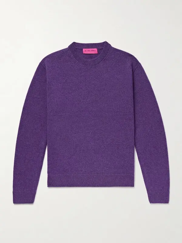 THE ELDER STATESMAN Cashmere Sweater - Purple
