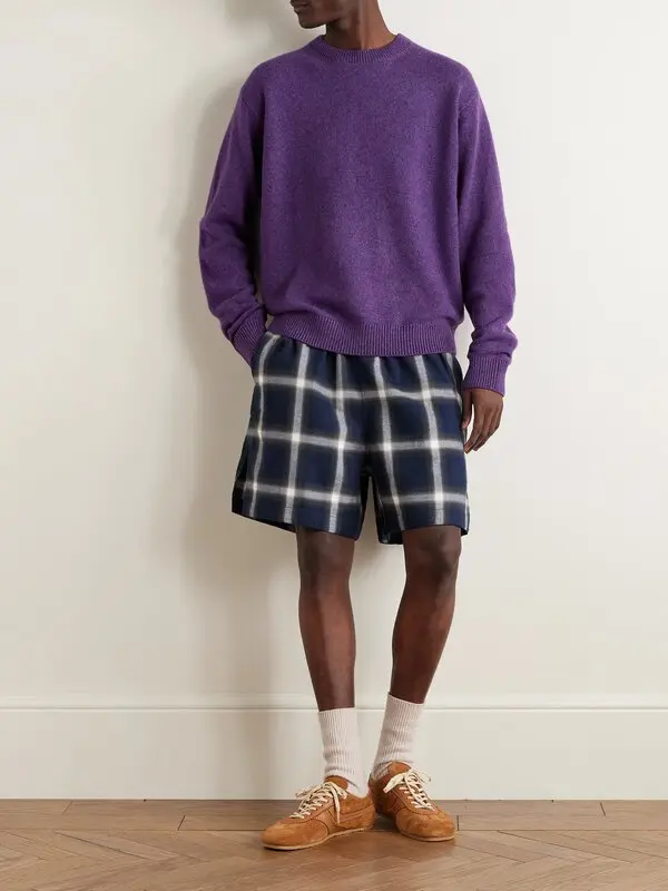THE ELDER STATESMAN Cashmere Sweater - Purple