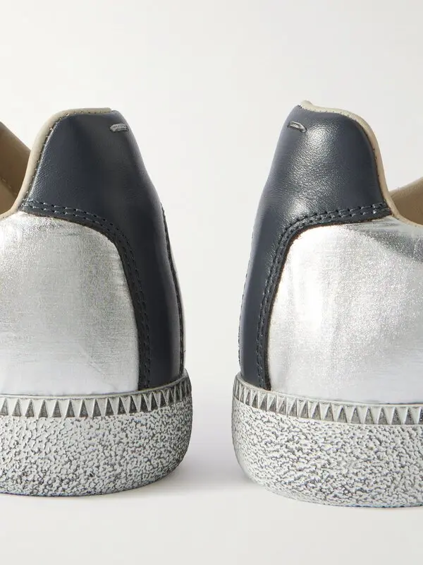 MAISON MARGIELA Replica Leather-trimmed Sneakers
