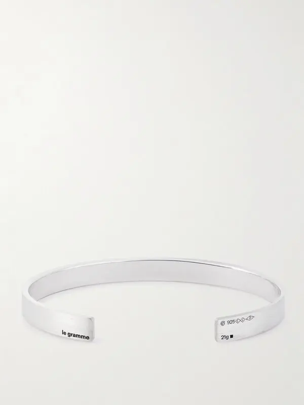 Le Gramme 21g Recycled Sterling Bracelet - Silver
