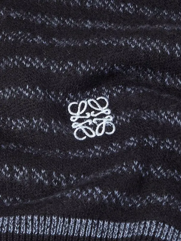 Loewe Striped Wool-blend Crewneck Sweater