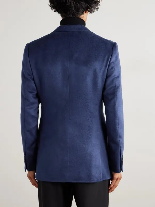 Gabriela Hearst Irving Slim-fit Silk-felt Blazer