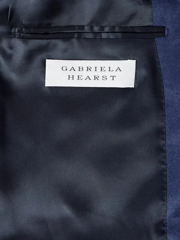 Gabriela Hearst Irving Slim-fit Silk-felt Blazer