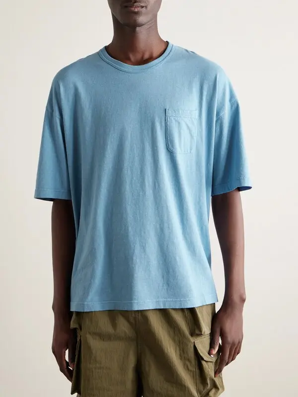 Visvim Ex Jumbo Cotton-blend Jersey T-shirt - Blue