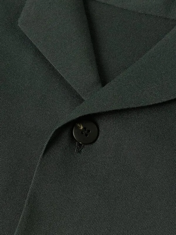 Visvim Keesey Convertible-collar Woven Shirt - Black