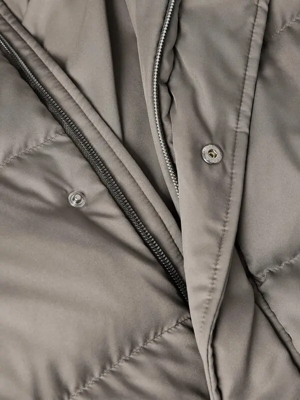 Herno Quilted Twill Hooded Down Jacket