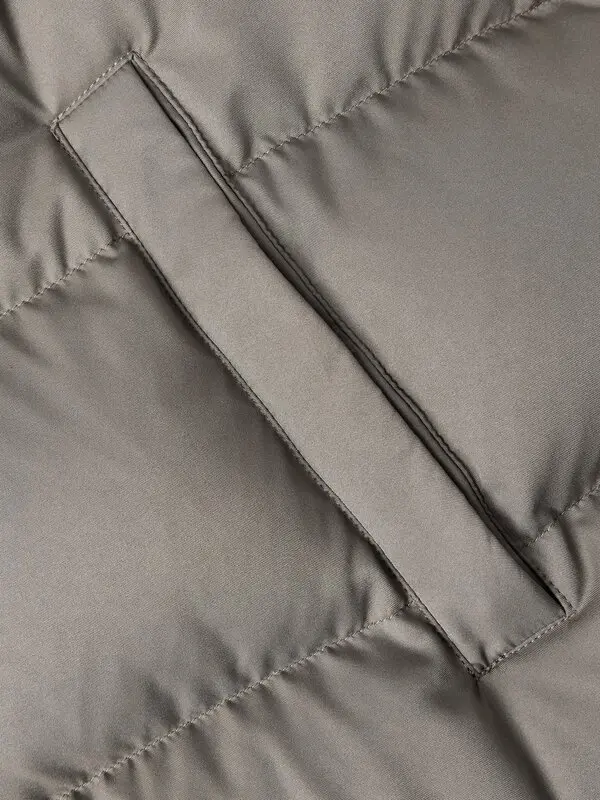 Herno Quilted Twill Hooded Down Jacket