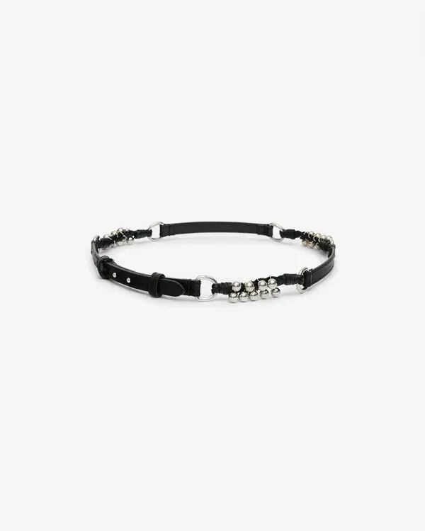 Isabel Marant Grimsby Belt - Black/silver