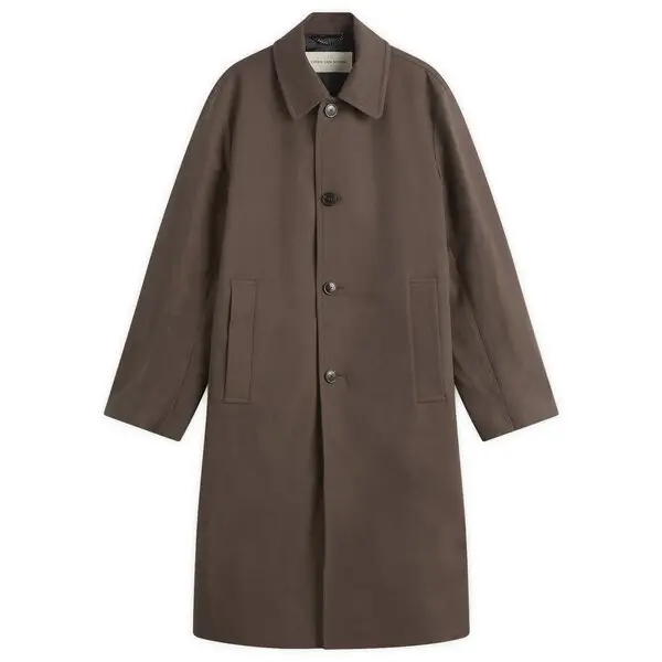 Dries Van Noten Water Repellent Double Faced Cotton Coat
