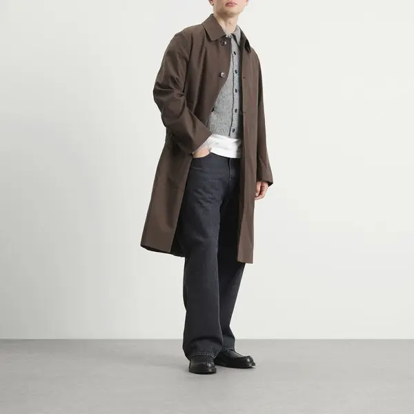Dries Van Noten Water Repellent Double Faced Cotton Coat