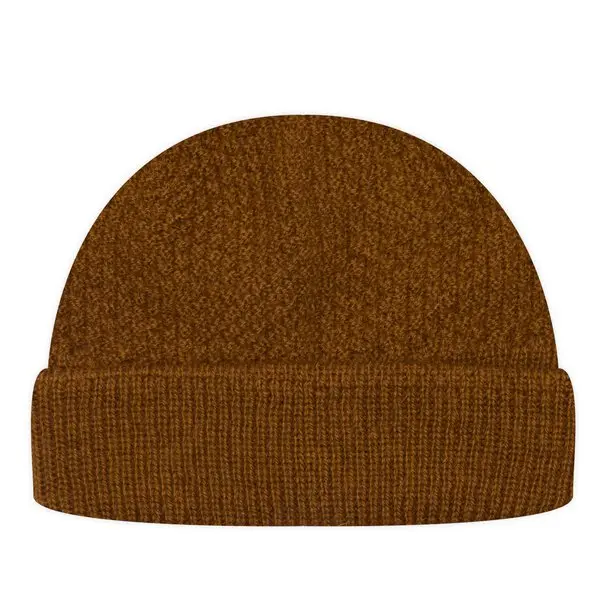John Smedley Sheratt British Wool Beanie - Umber