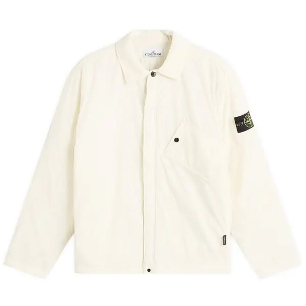 Stone Island Matt Ripstop Cordura Zip Overshirt - Ivory