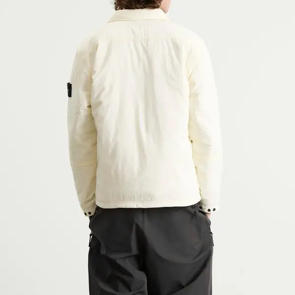 Stone Island Matt Ripstop Cordura Zip Overshirt - Ivory