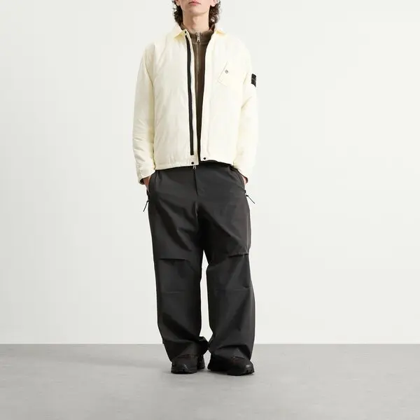 Stone Island Matt Ripstop Cordura Zip Overshirt - Ivory