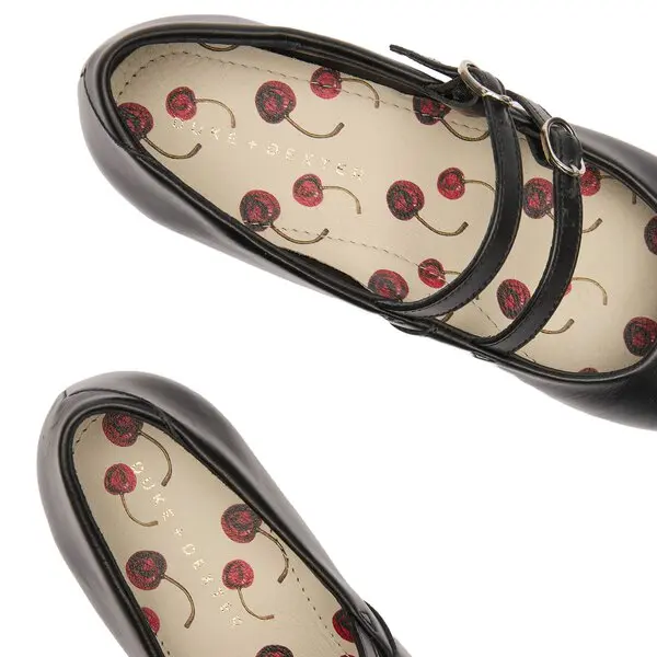 DUKE + DEXTER Mary Jane Pumps - Black