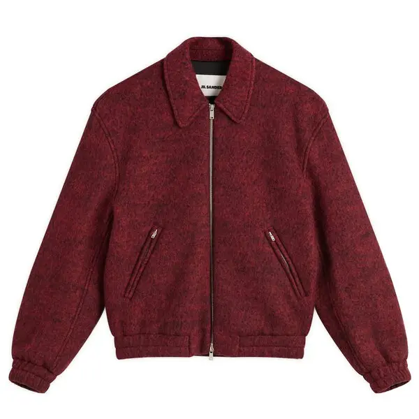 JIL SANDER Zip Up Bomber Jacket