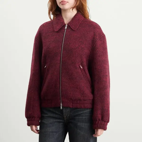 JIL SANDER Zip Up Bomber Jacket