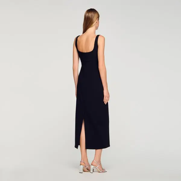 Sandro Rhinestone Heart Maxi Dress