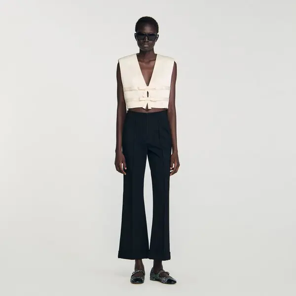Sandro Straight-leg Heavy Jersey Trousers