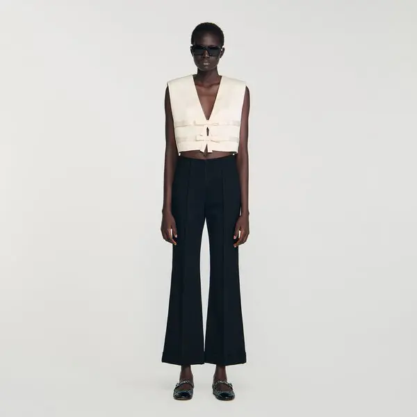 Sandro Straight-leg Heavy Jersey Trousers