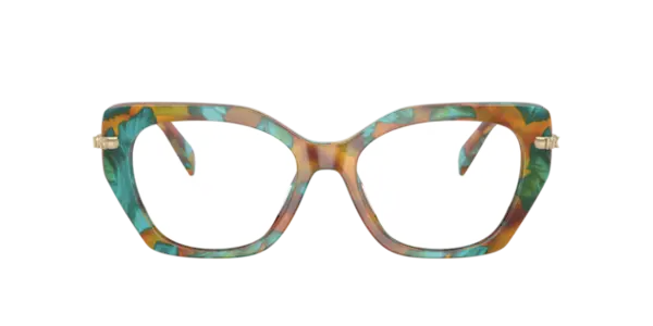 Michael Kors Nashville Eyeglasses - Teal Graphic Tortoise
