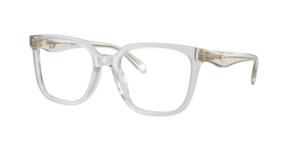 COACH Acetate Square Frame Eyeglasses - Milky Dove