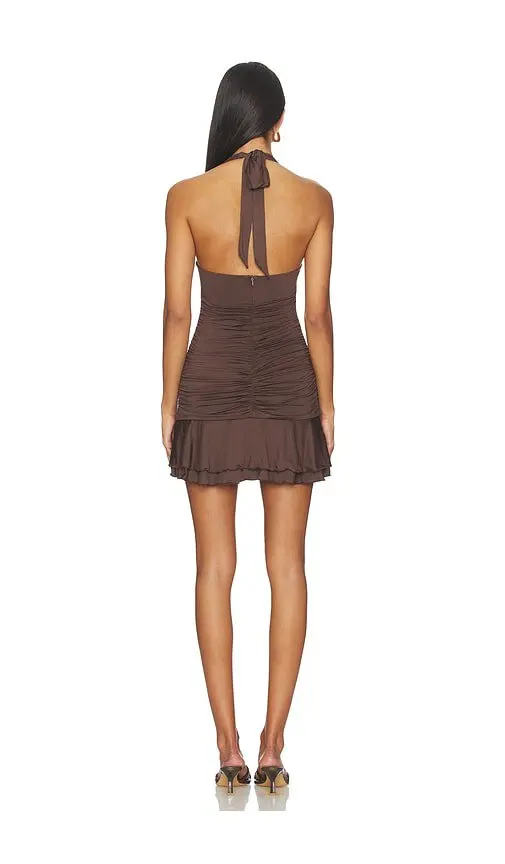 MORE TO COME Carla Mini Dress - Brown