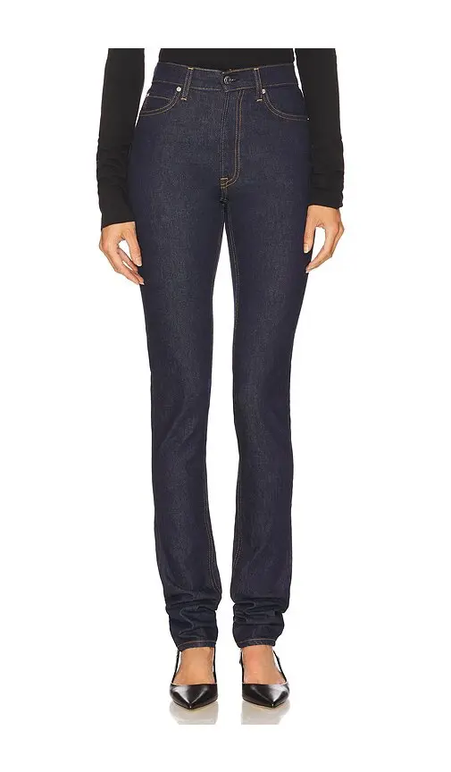 GRLFRND Bryn Mid Rise Skinny Jeans - Blue