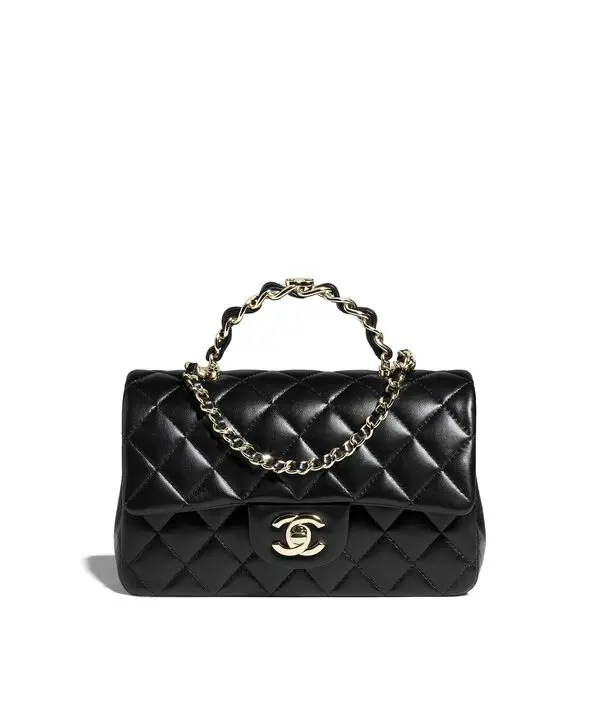 Chanel Mini Classic Handbag With Top Handle