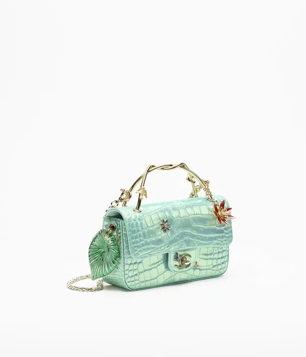 Chanel Mini Classic Handbag With Top Handle