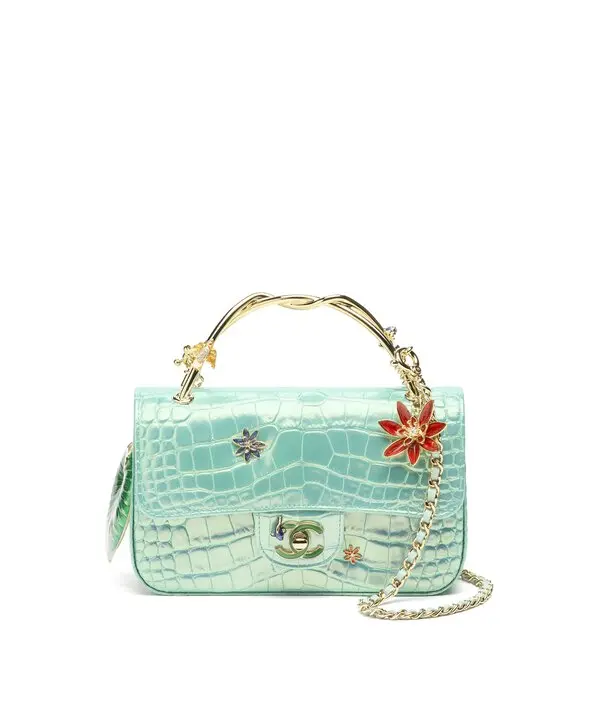 Chanel Mini Classic Handbag With Top Handle