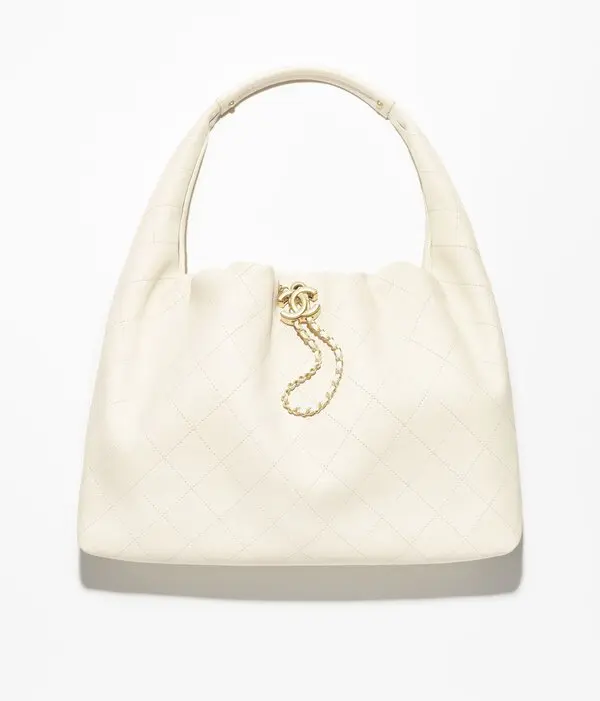 Chanel Maxi Hobo Bag - Light Beige