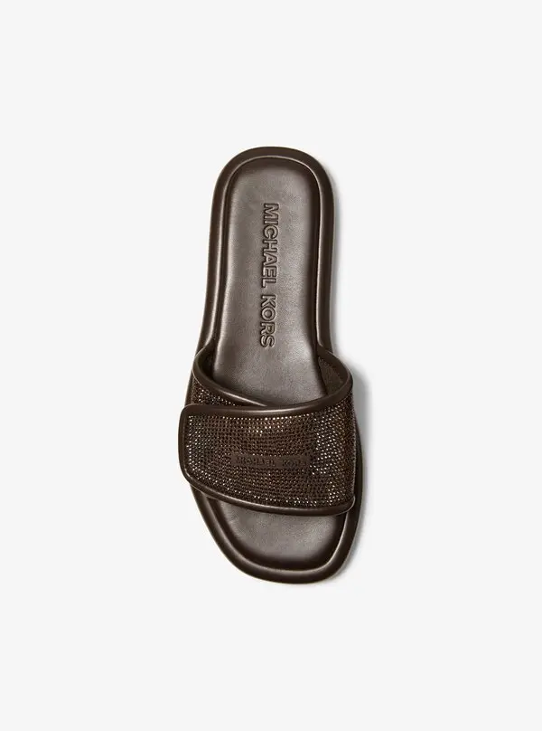 Michael Kors Suki Embellished Slide Sandal