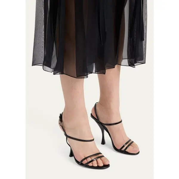 Dolce & Gabbana Patent Leather Double-strap Sandals